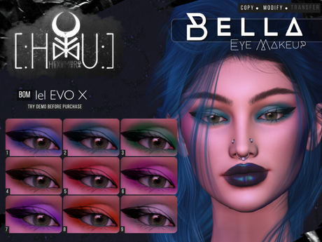 Second Life Marketplace - [HEXUMBRA] Bella Eye Makeup DEMO